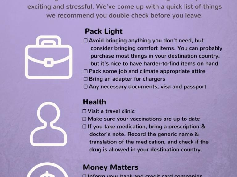 Teach Abroad Pre-Departure Checklist | Teach Away